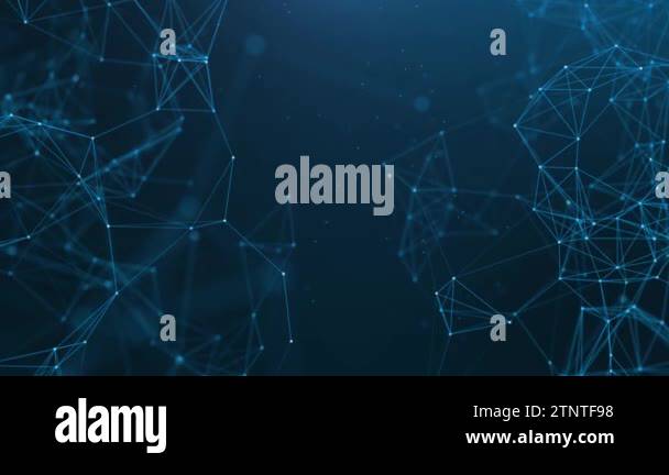 Abstract plexus background with connected lines and dots. Wave flow. Plexus geometric Big data ...