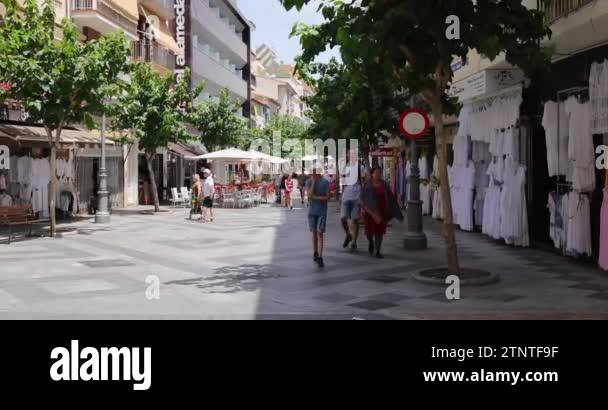 Benidorm Spain, 1st July 2023: Footage of the beautiful city of ...
