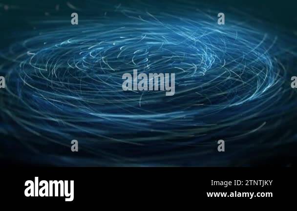 Concentric Circles Of Spinning Particles/ 4k animation of abstract ...