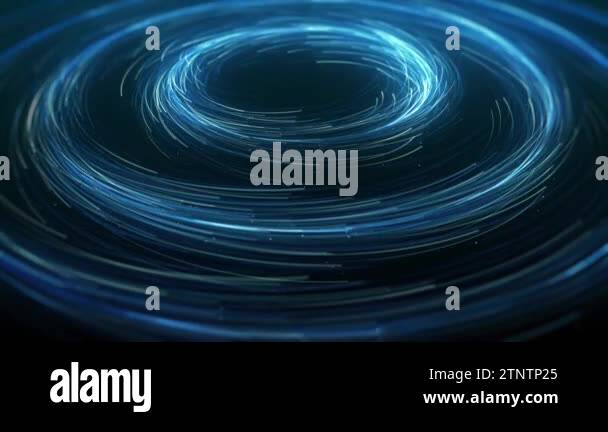 Concentric Circles Of Spinning Particles/ 4k animation of abstract ...