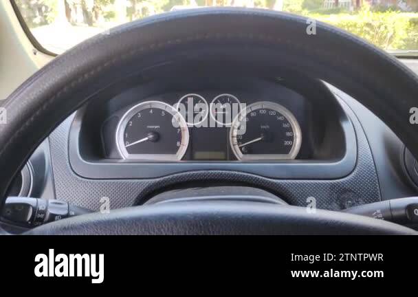 retro devices in cars. analog automobile devices. analog speedometer ...