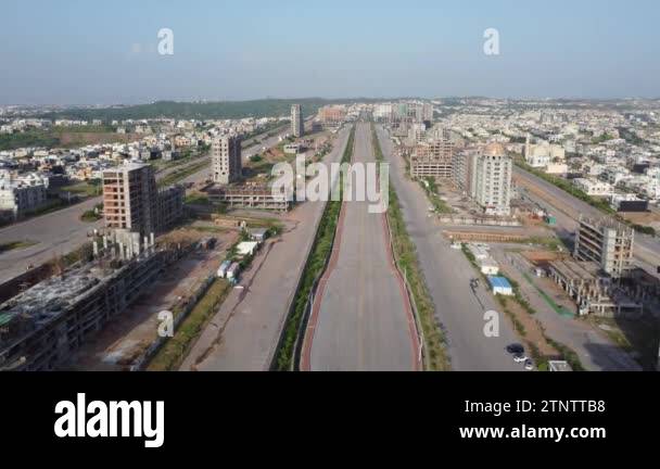 A straight road stretches out, revealing a scene of transformation ...