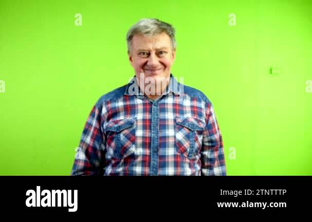 Positive caucasian man looking at camera nodding head answering yes ...