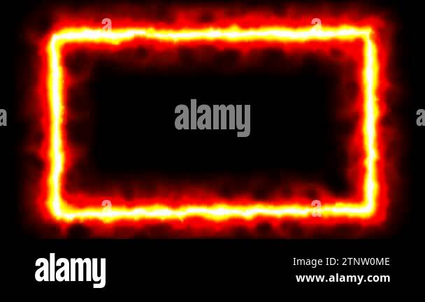 An animated lightning border frame on a black background electrifies ...