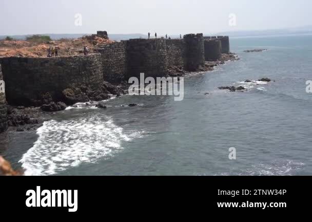 Sindhudurg Fort built by Chhatrapati Shivaji Maharaj in the center of ...