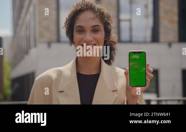 Woman holding green screen chroma Stock Videos & Footage - HD and 4K ...