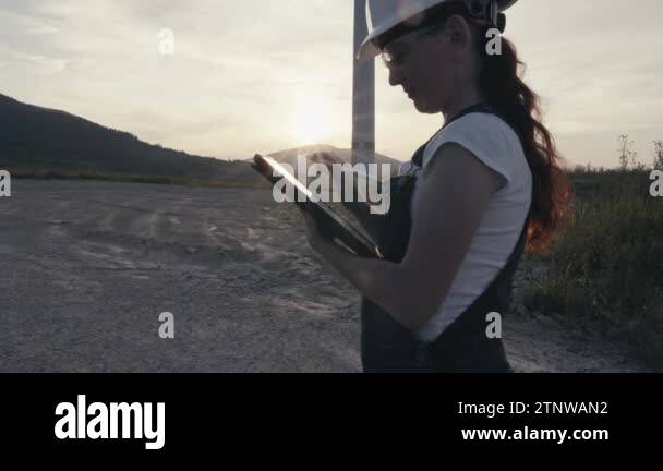 The Video Shows An Engineer Investigating The Operation Of A Wind