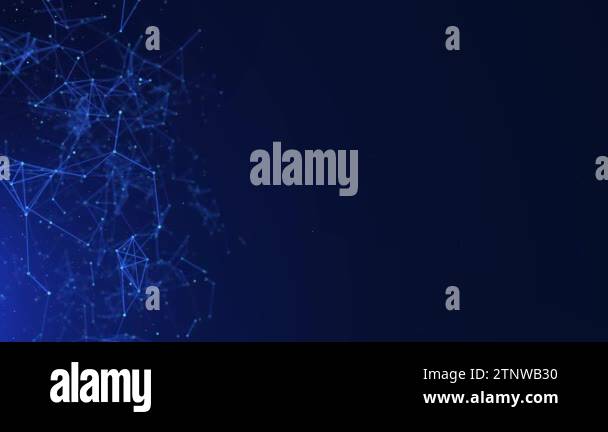 Animation 4K particles coming data rays showing 5G big data ...