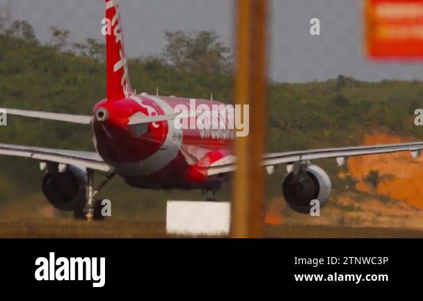 PHUKET, THAILAND - FEBRUARY 16, 2023: Rear view, Airbus A320, HS-ABN of ...