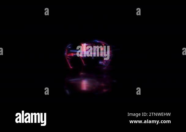 Futuristic Technology Concept: 3D quadcopter Model scanning, Scanning ...