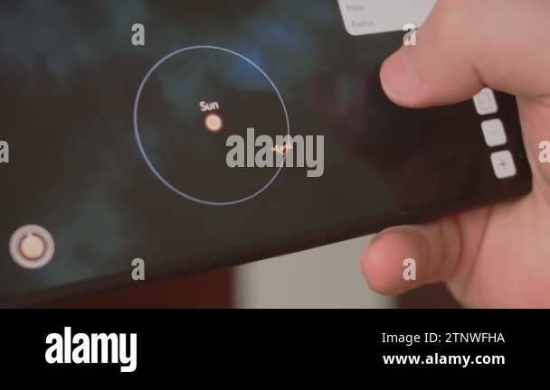 Simulation of Solar System. Interraction between the Sun and the ...