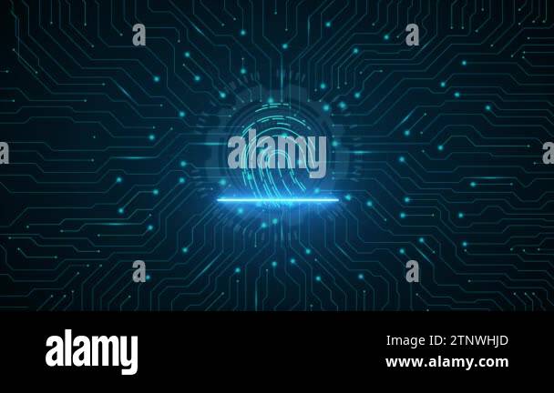 Biometrical fingerprint scanning concept. Access granted sign. Security ...