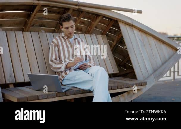 Man sitting outside drawing Stock Videos & Footage - HD and 4K Video ...