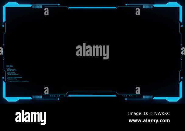HUD display screen frames, info boxes and UI interface of future ...
