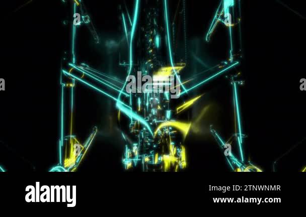 Futuristic Technology Concept: 3D quadcopter Model scanning, Scanning ...