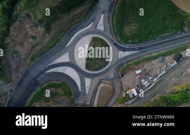 Top view roundabout construction Stock Videos & Footage - HD and 4K ...