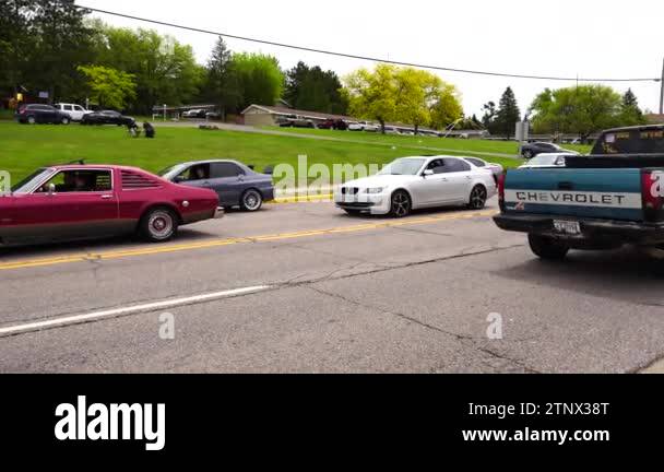 Wisconsin Dells, Wisconsin USA - May 21st, 2022: Various types of ...