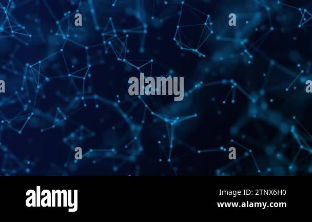 Abstract Network Connected Dots Lines Stock Videos And Footage Hd And