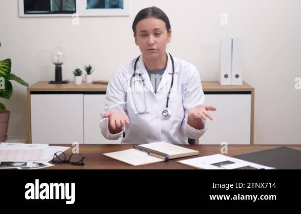 Virtual Healing Connection: In the realm of telehealth, a female ...