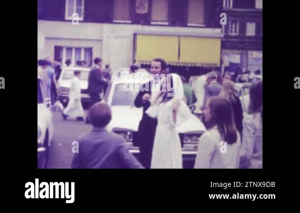 Paris, France may 1970: Step back in time to relive the lively moments ...