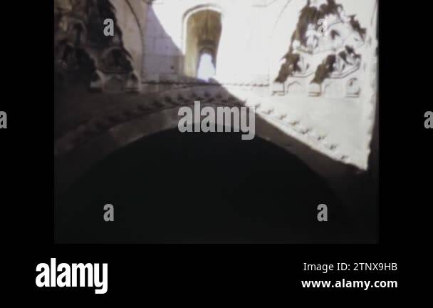 Istanbul, Turkiye May 1975: Vintage footage of historical architectural ...
