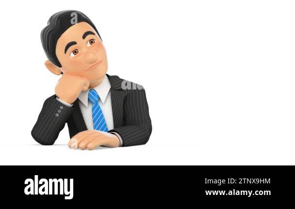 3d man thinking doubt Stock Videos & Footage - HD and 4K Video Clips ...