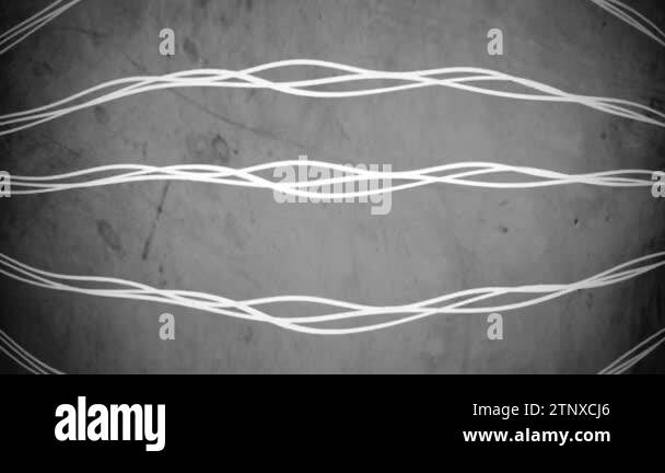 Animated Abstract flowing Fluid waves pattern of strips, waves of ...