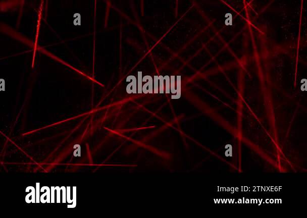 Glowing red laser beams motion background with shiny exploding ...