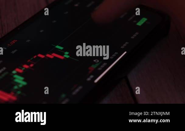 Investment stockbroker analysis data graph with price rates. Crypto ...