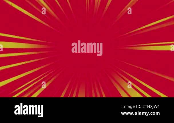 Cartoon speedline red and yellow background, speedline portal, alpha ...