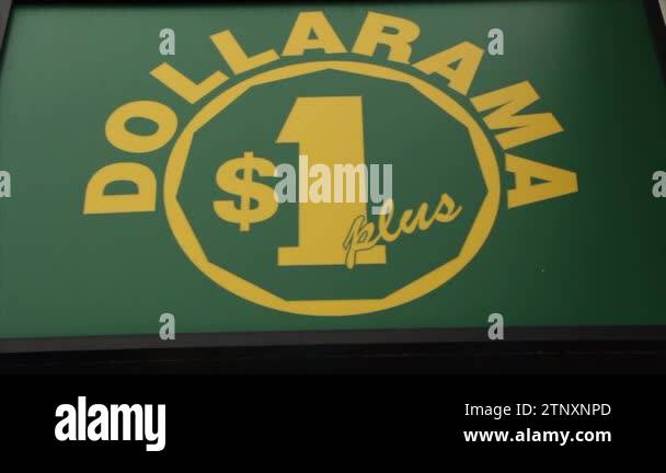 dollarama circle logo with 1 dollar written inside, yellow on black ...