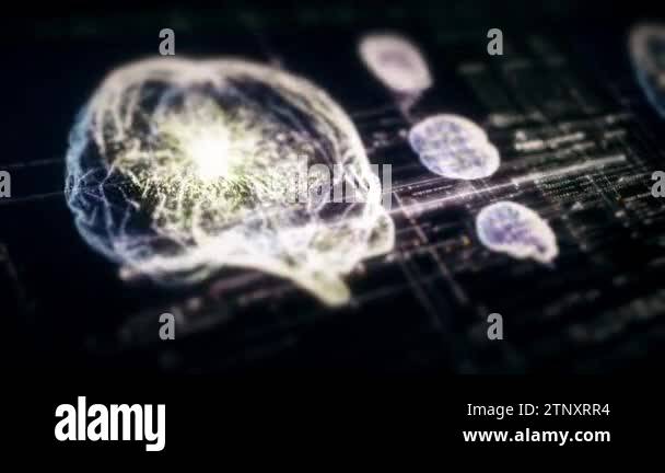 Futuristic biomedical concept of a doctor using advance holographic ...