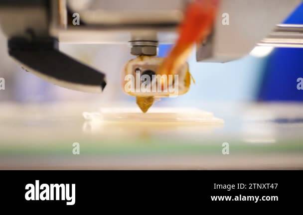 Working 3d printer sequence. Printing with Plastic Wire Filament on 3D ...