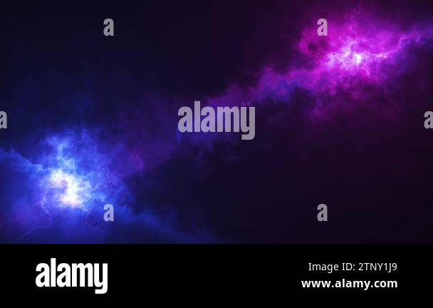 3D galaxy background. Animation of the Mystic Nebula. Background of ...