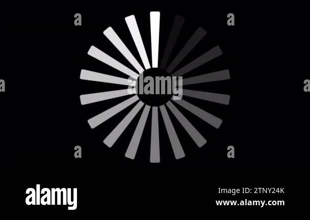 Loading Circle, Video. Loading Animation Icon on Transparent Background ...