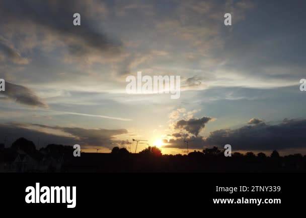 Most Beautiful Sky and Dramatic Clouds over Luton City of England UK ...