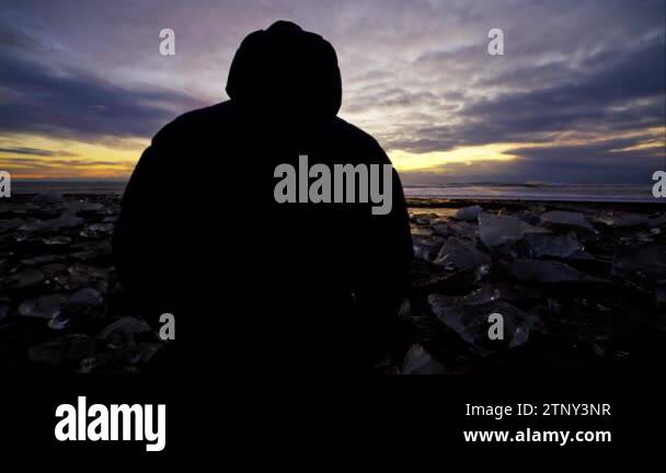 Silhouette man facing sea Stock Videos & Footage - HD and 4K Video ...