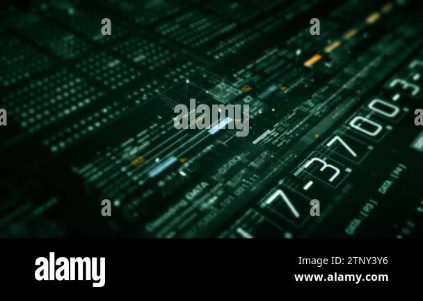 Advanced data matrix simulation UI with cutting-edge digital ...