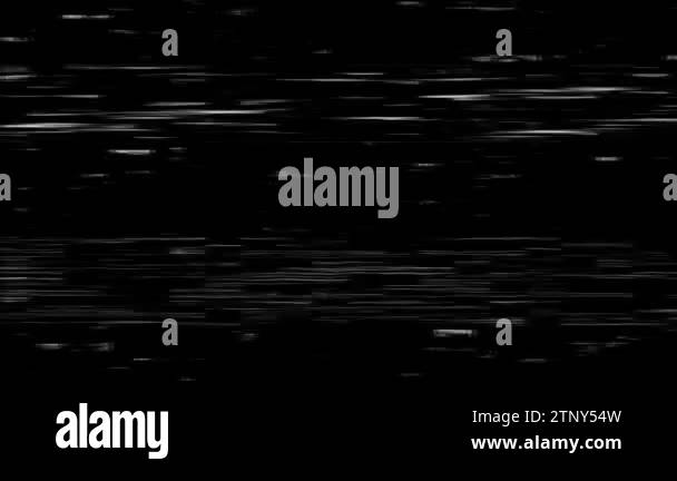 4K Visual video effects Glitch noise static television VFX stripes ...