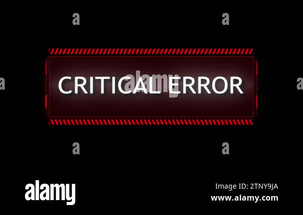 Error Alert Warning Screen Computer Hacking Data Theft Scam Phishing System Warning