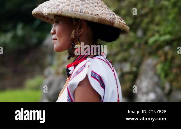 Woman's cultural attire in intricate detail, showcasing the artistry ...