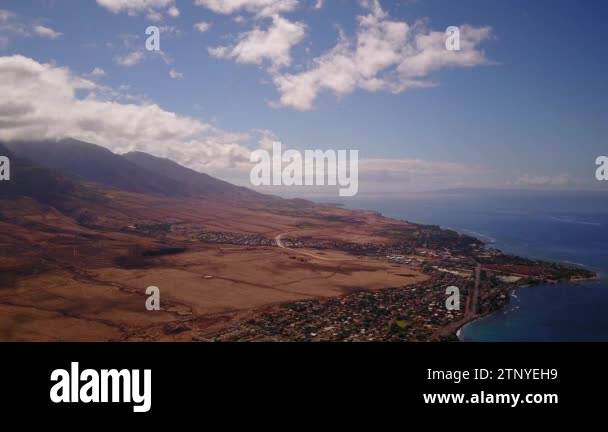 beautiful volcanic terrain at the foot of the mountains mauna loa with ...