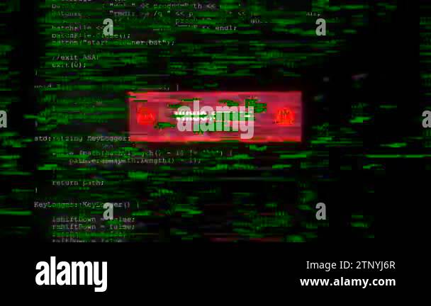 System hacking message Background code background virus warning ... System hacking message Background code background virus warning ...
