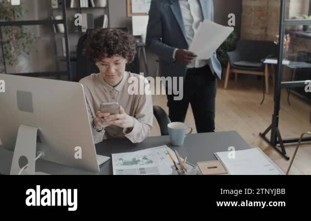 Worker handing over documents Stock Videos & Footage - HD and 4K Video ...