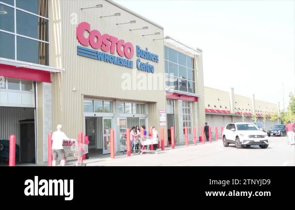 costco wholesale business centre center front entrance in summer with ...