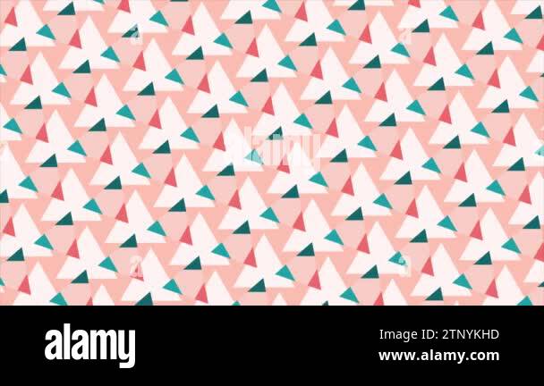 Animated Colorful Illusion creating triangular pattern digital ...
