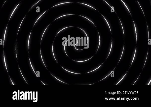 4K Twirl animated rotating spiral background. Overthinking mind twists ...