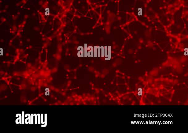 Animated Red color plexus technology background Stock Video Footage - Alamy