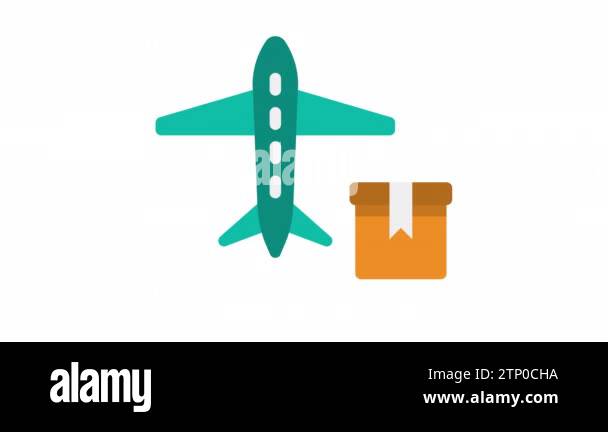 Cargo, Transport Logistics animated icon on transparent background ...