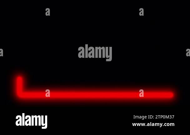 Rotating a red and blue rectangle on a black screen. Stock animation of ...
